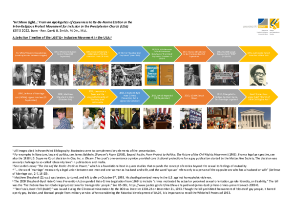 (PDF) A Selective Timeline of the LGBTQ+ Inclusion Movement in the USA