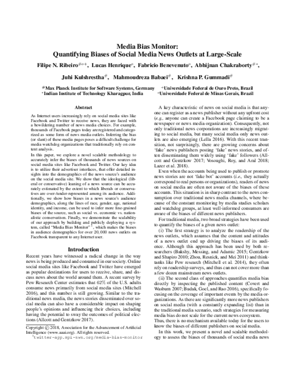 (PDF) Media Bias Monitor: Quantifying Biases of Social Media News ...