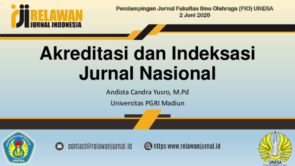 (PDF) Akreditasi dan Indeksasi Jurnal Nasional