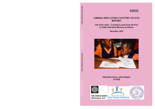 (PDF) Liberia education country status report : out of the ashes ...