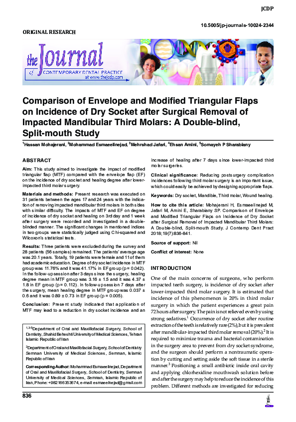 (PDF) Comparison of Envelope and Modified Triangular Flaps on Incidence ...