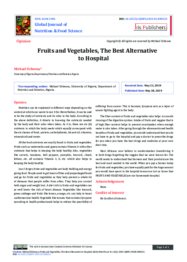 (PDF) Alternative Distribution Channels of Fruits and Vegetables