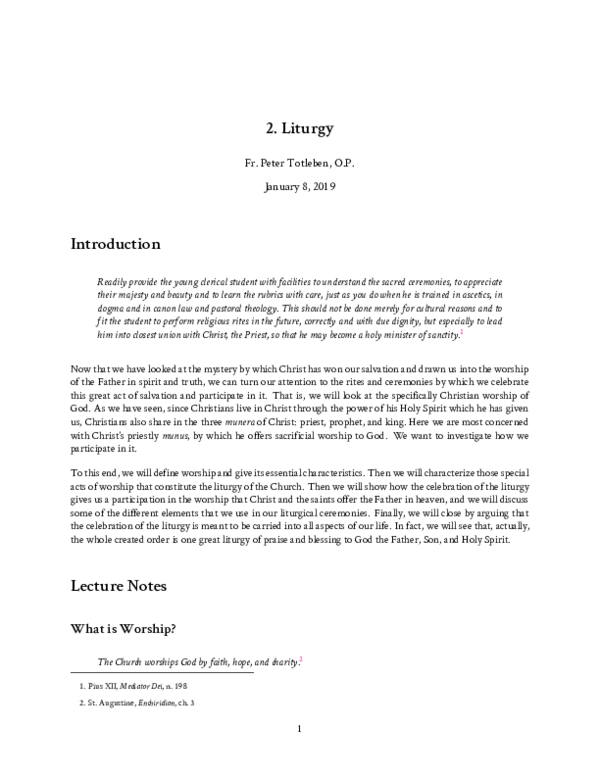 (PDF) The Liturgy