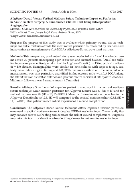 (PDF) Allgöwer-Donati Versus Vertical Mattress Suture Technique Impact ...