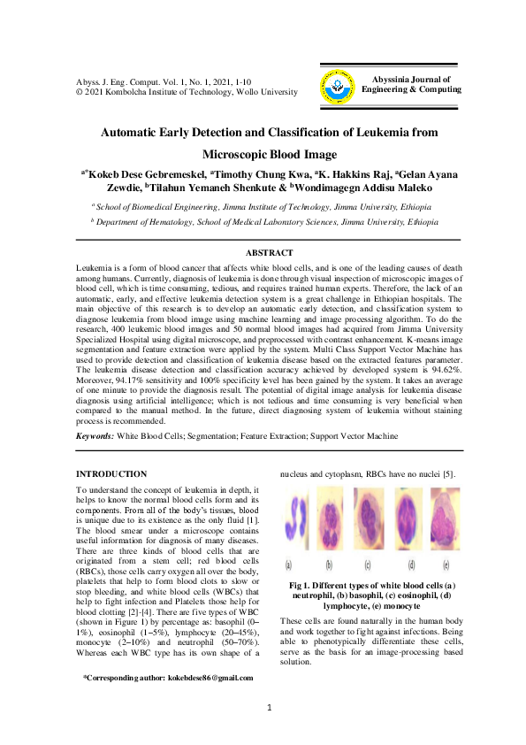Pdf Automated Detection Of Leukemia Via Imaging 8707