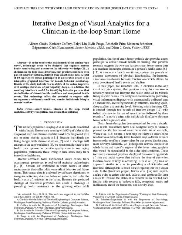 (PDF) Iterative Design of Visual Analytics for a Clinician-in-the-loop ...