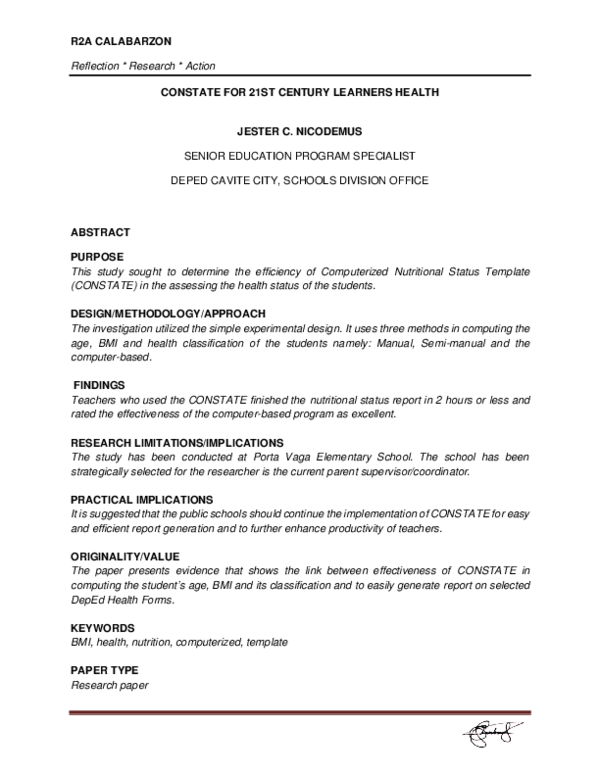 (PDF) COMPUTERIZED NUTRITIONAL STATUS TEMPLATE CONSTATE FOR 21 CENTURY ...