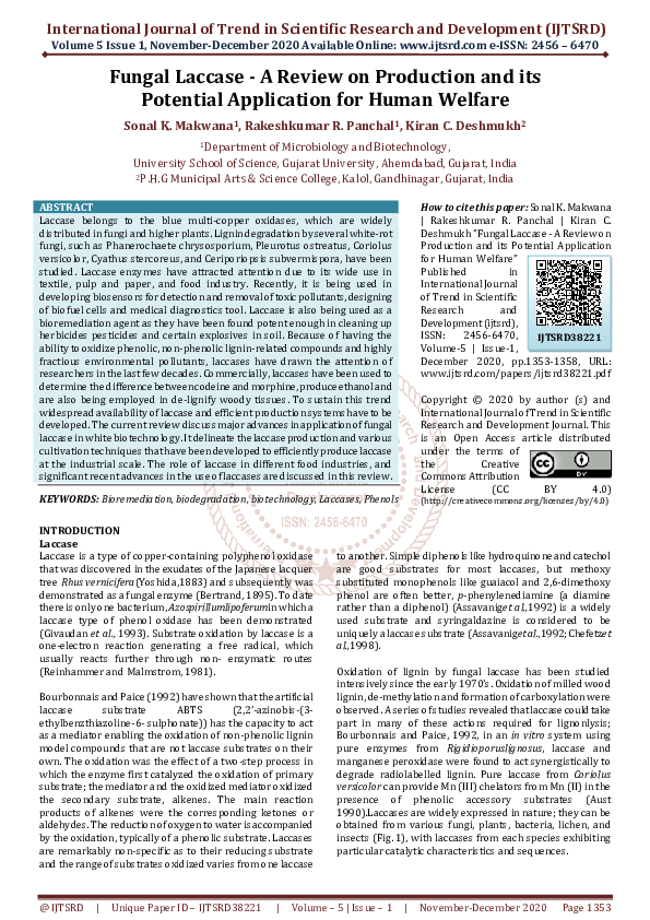 pdf-fungal-laccase-a-review-on-production-and-its-potential