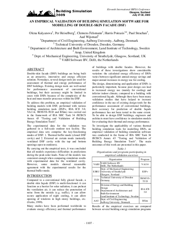 (PDF) An empirical validation of building simulation software for modelling of double skin ...