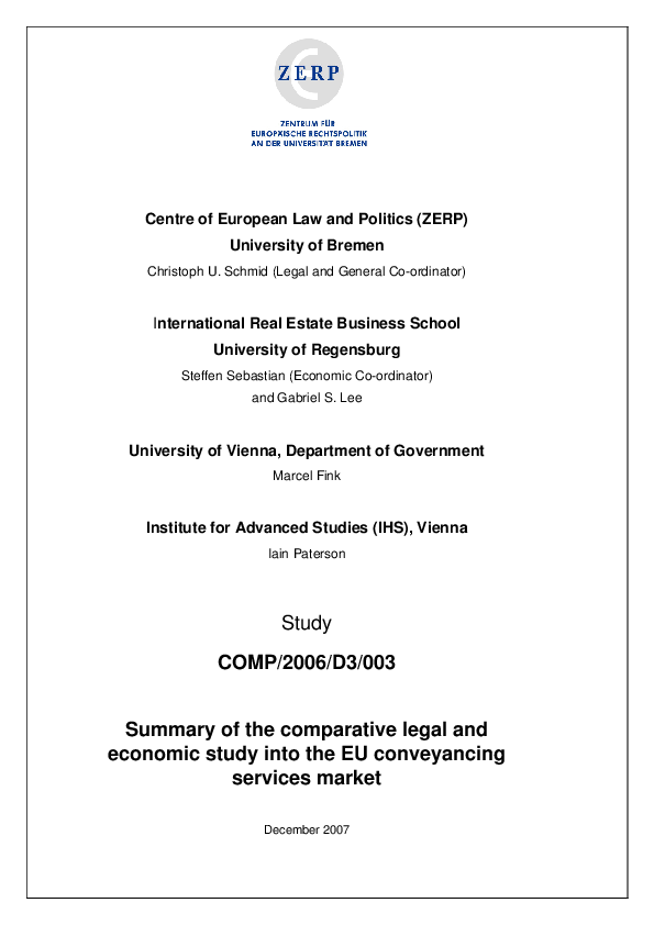 (PDF) Final Report Summary 3 Tables Table 1 : Overall Regulation ...