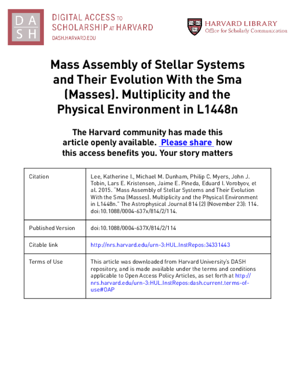 (PDF) Mass Assembly of Stellar Systems and Their Evolution with the Sma ...