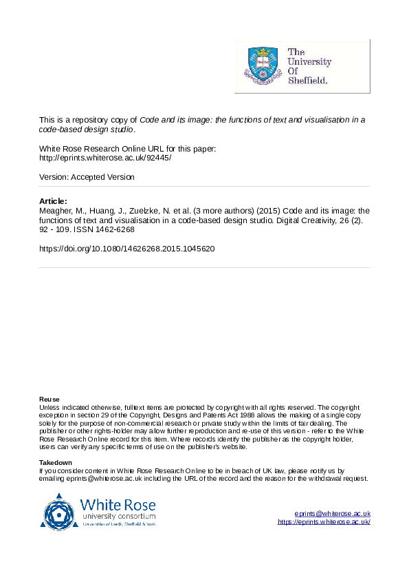 (PDF) Code and its image: the functions of text and visualisation in a ...