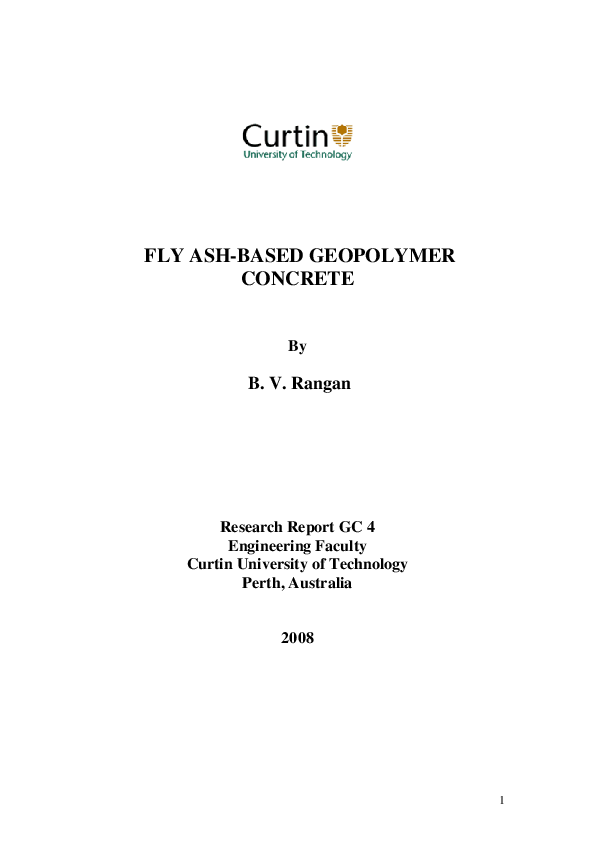 (PDF) Fly Ash-Based Geopolymer Concrete
