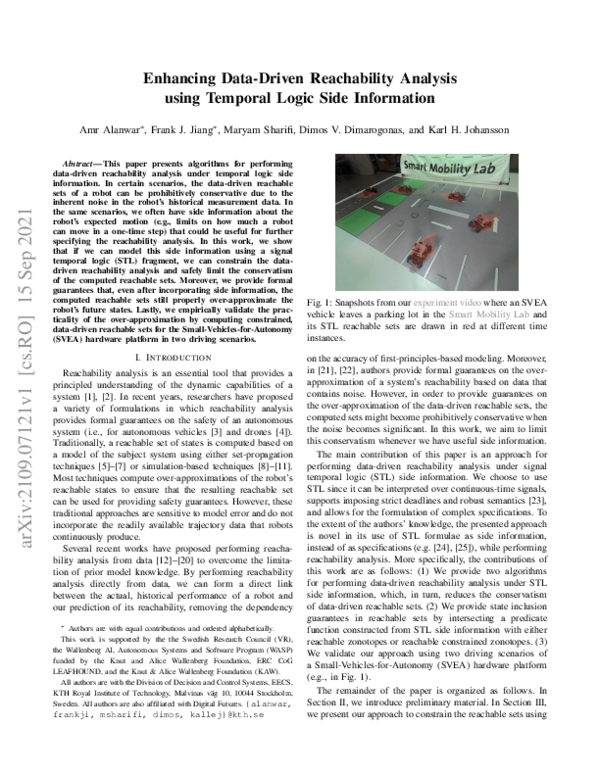 (PDF) Enhancing Data-Driven Reachability Analysis using Temporal Logic Side Information