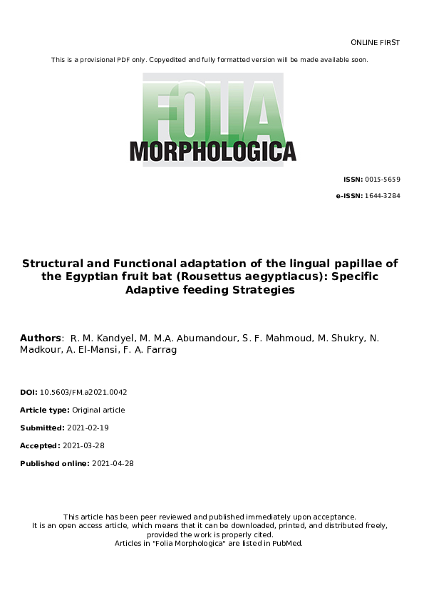 (PDF) Structural and Functional adaptation of the lingual papillae of ...