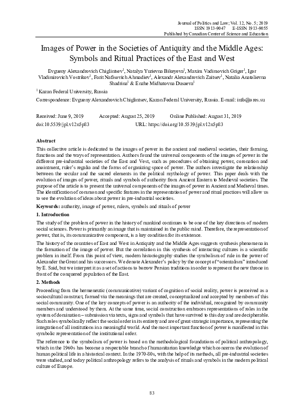 (PDF) Icons of power: ritual practices in late antiquity