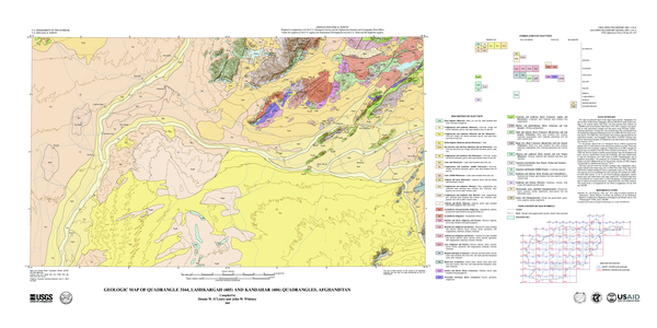 (PDF) Geologic Map of Quadrangle 3164, Lashkargah (605) and Kandahar ...