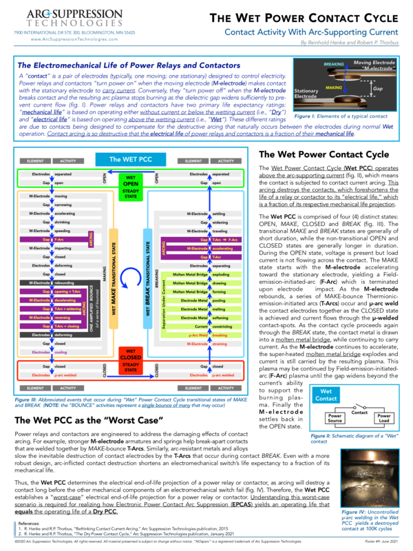 (PDF) THE WET POWER CONTACT CYCLE; Contact Activity With Arc-Supporting ...