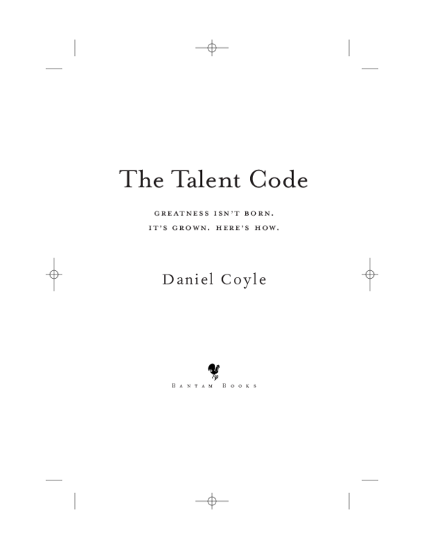 (PDF) The talent code