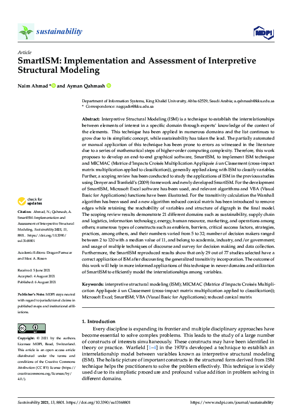 (PDF) SmartISM: Implementation and Assessment of Interpretive ...