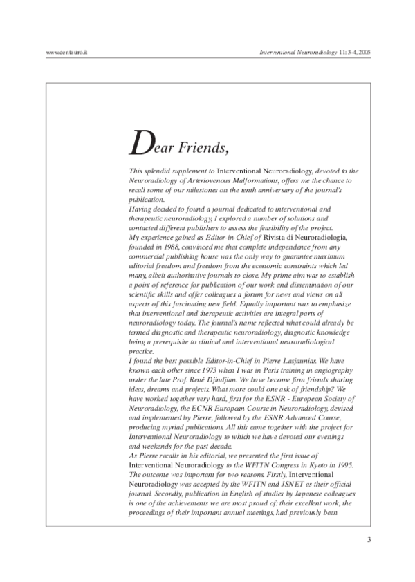 (PDF) Dear Friends