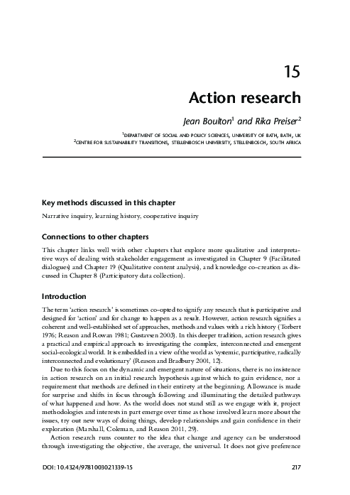 (PDF) Action research