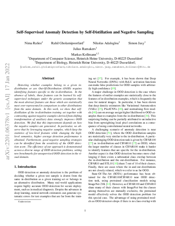 (PDF) Self-Supervised Anomaly Detection by Self-Distillation and ...