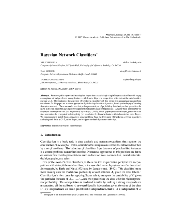 (PDF) Introducing Bayesian Networks