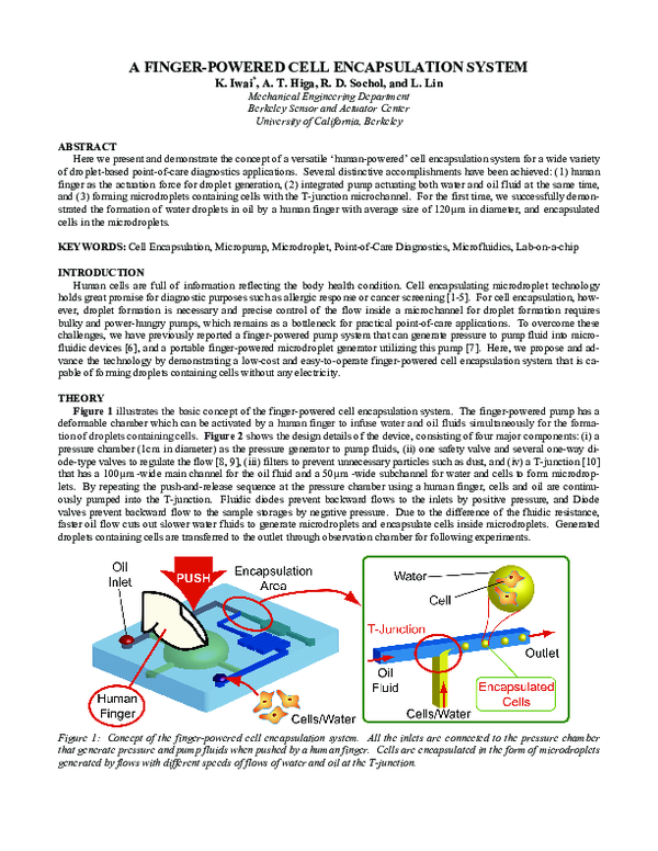 (PDF) Human-Powered Cell Encapsulation System