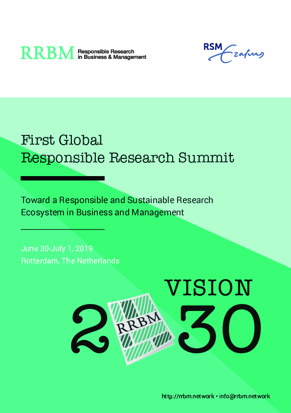 (PDF) First Global Responsible Research Summit 30 June 2019 - 1 July ...