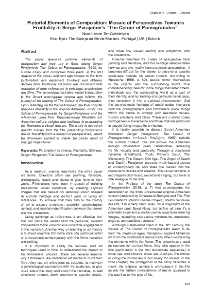 (PDF) Pictorial Elements of Composition: Mosaic of Perspectives Towards ...