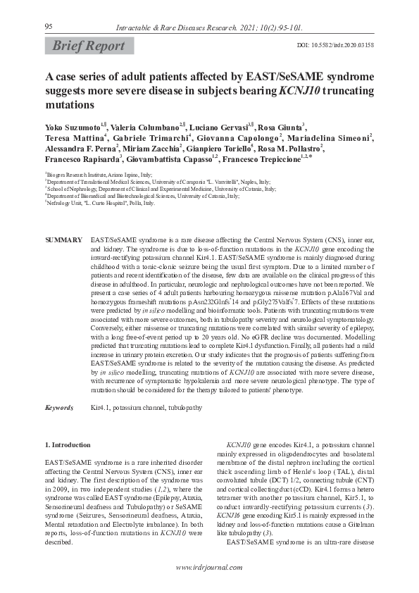 (PDF) A case series of adult patients affected by EAST/SeSAME syndrome ...