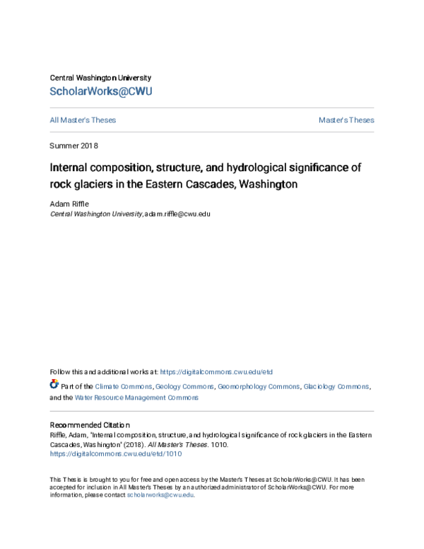 (PDF) Internal composition, structure, and hydrological significance of ...