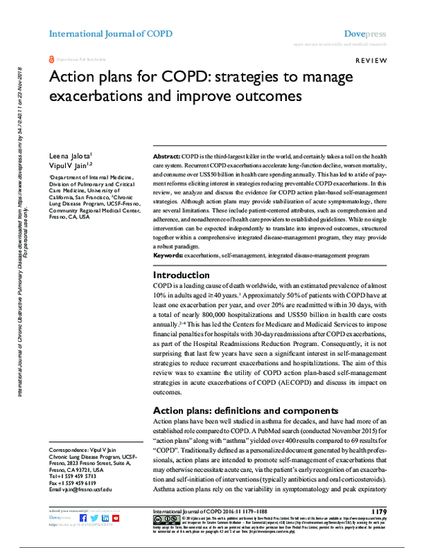 (PDF) Action plans for COPD: strategies to manage exacerbations and ...