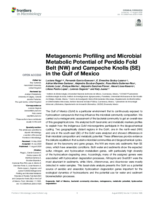(PDF) Metagenomic Profiling and Microbial Metabolic Potential of ...