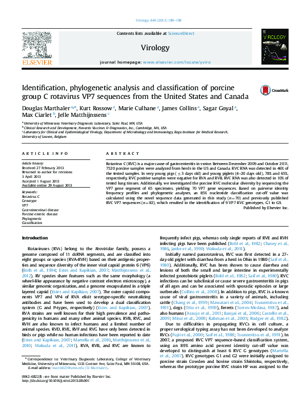 (PDF) Identification, phylogenetic analysis and classification of ...