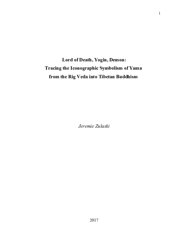 (PDF) Lord of Death, Yogin, Demon: Tracing the Iconographic Symbolism ...