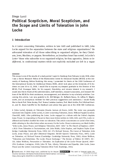 (PDF) Political Scepticism, Moral Scepticism, and the Scope and Limits ...