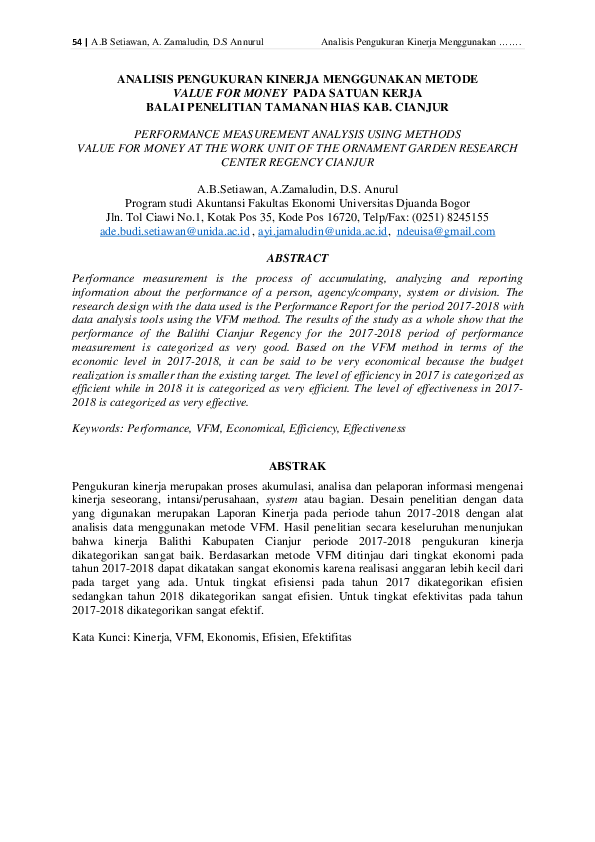 (PDF) Analisis Pengukuran Kinerja Menggunakan Metode Performance Prism ...