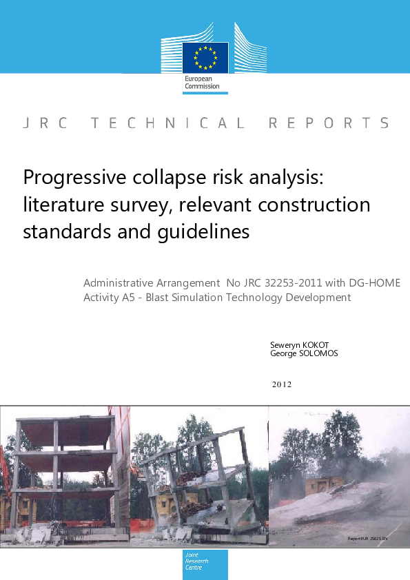 (PDF) Progressive collapse risk analysis: literature survey, relevant ...