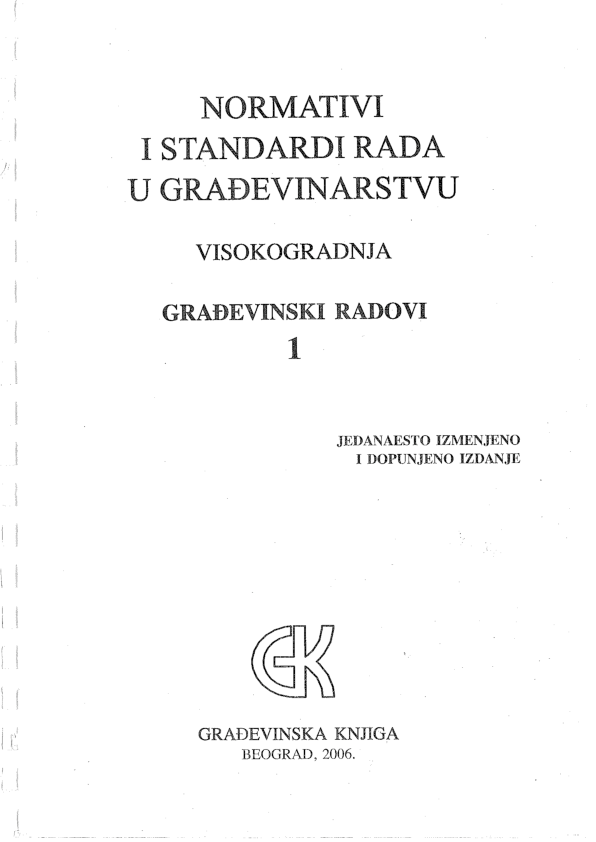 (PDF) Normativi i standardi rada u građevinarstvu.