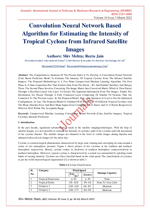 (PDF) Convolution Neural Network Based Algorithm for Estimating the Intensity of Tropical ...