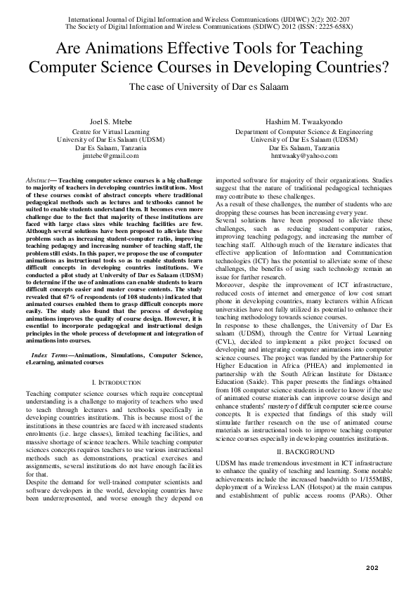 (PDF) Are Animations Effective Tools for Teaching Computer Science ...