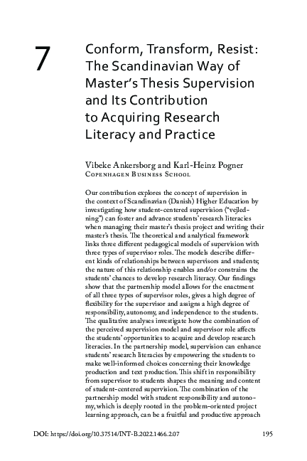 (PDF) Conform, Transform, Resist: The Scandinavian Way of Master s ...