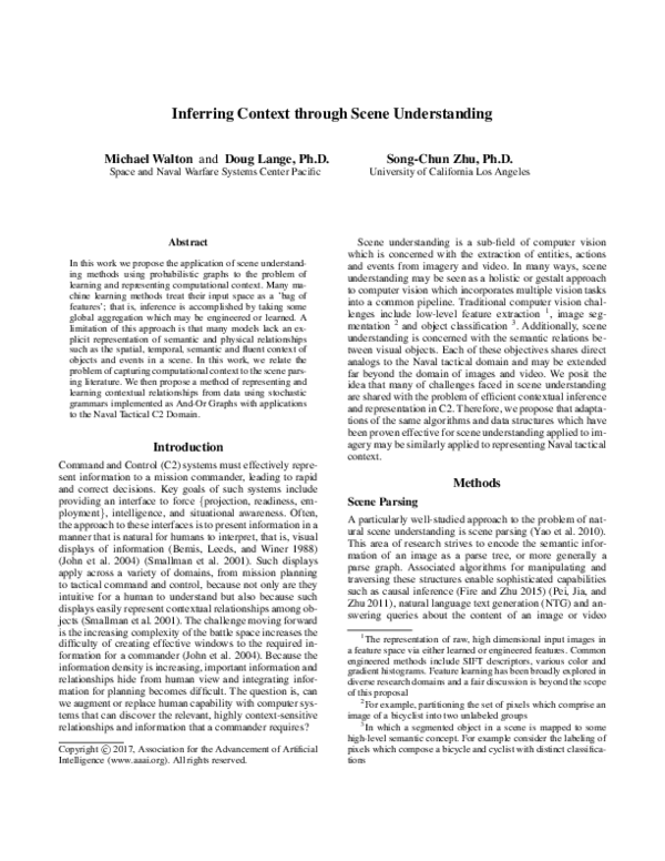 (PDF) Inferring Context Through Scene Understanding