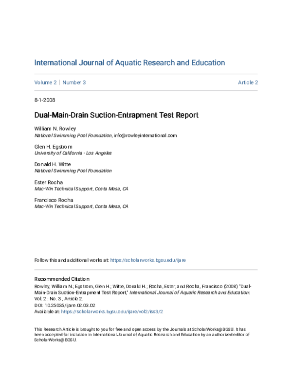 (PDF) Dual-Main-Drain Suction-Entrapment Test Report