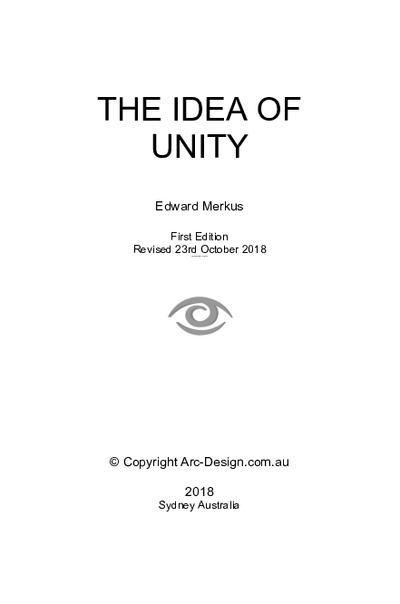 (PDF) THE IDEA OF UNITY In PHILOSOPHY