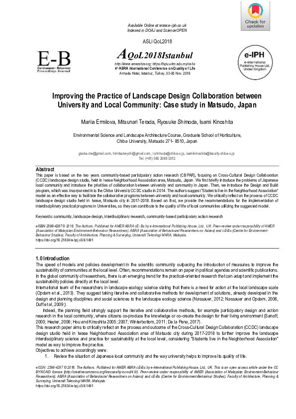 (PDF) Natural Landscaping Collaborative Design with Local Community ...