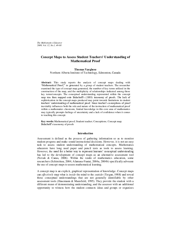 (PDF) Concept Maps to Assess Student Teachers' Understanding of ...