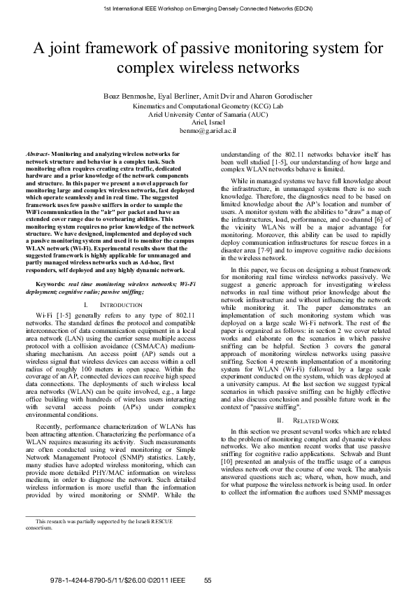 (PDF) A joint framework of passive monitoring system for complex ...